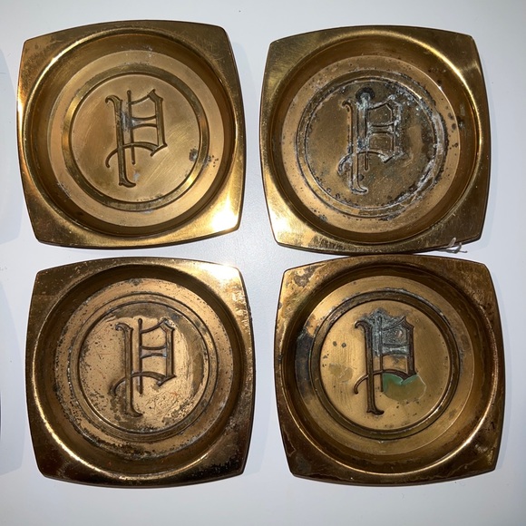 Hyde park | Accents | Vintage Hyde Park Brass Coasters Set Of 8 ...